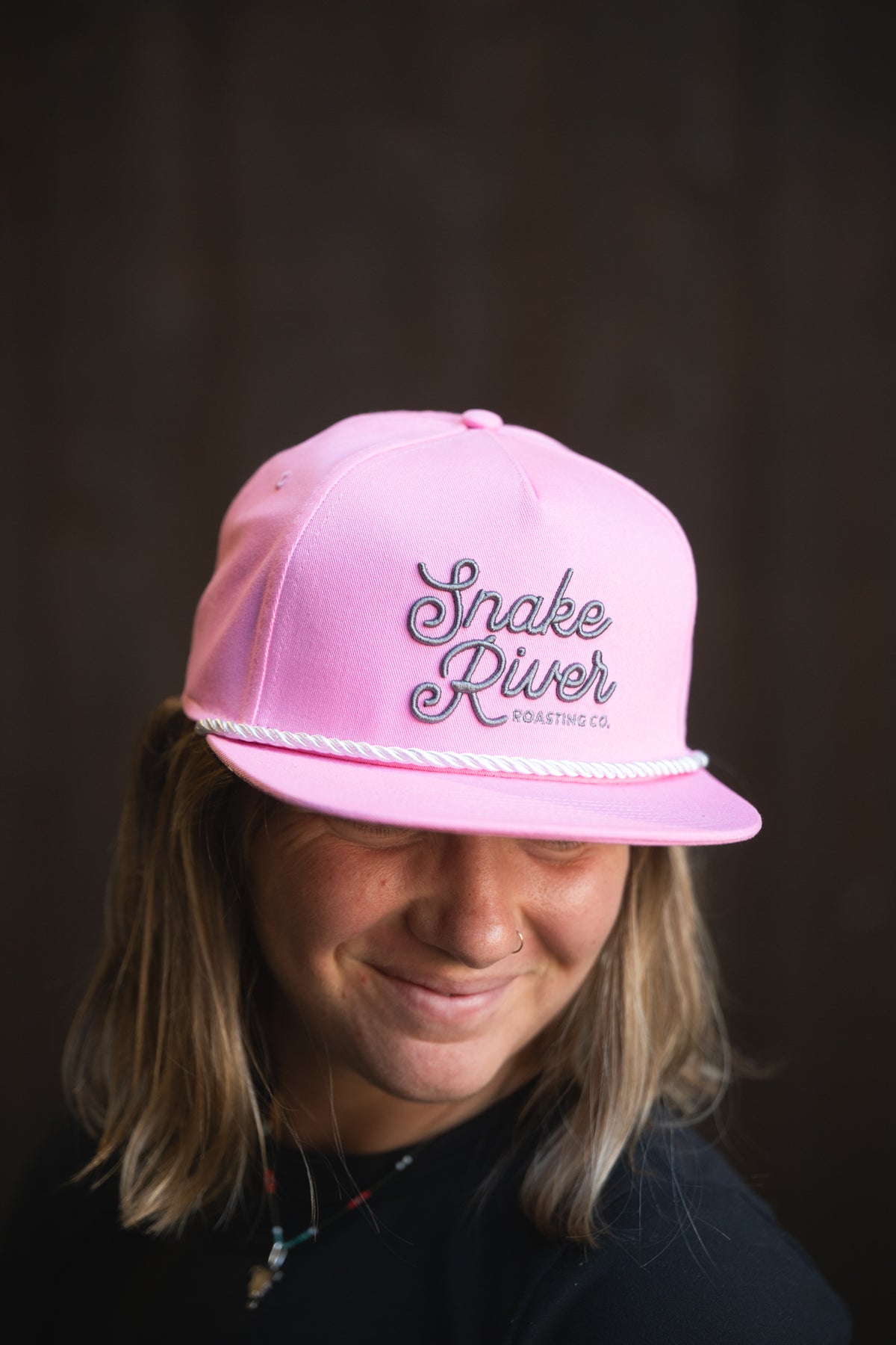 SRRC Puka Rope Hat – Adjustable Summer Cap in Pink & Blue– Snake River ...